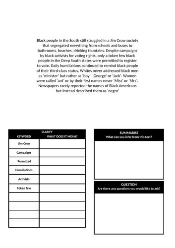 Segregation in the 1950s | Teaching Resources