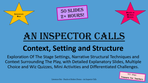 An Inspector Calls CONTEXT PPT | Teaching Resources