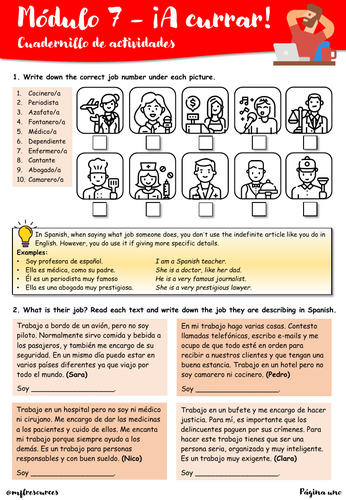 GCSE Spanish - Módulo 7 ¡A currar! - Revision booklet | Teaching Resources GCSE Spanish - Módulo 7 ¡A currar! - Revision booklet | Teaching Resources