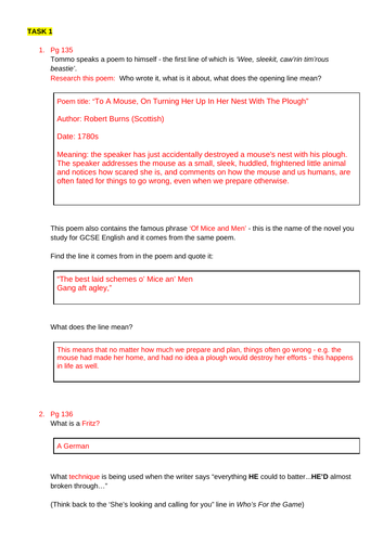 "Private Peaceful" Complete Unit | Teaching Resources