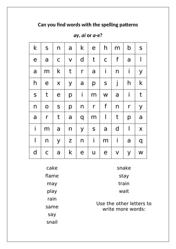 Year 1 phonics puzzles long vowel phoneme wordsearch bundle set 5 – 6 ...