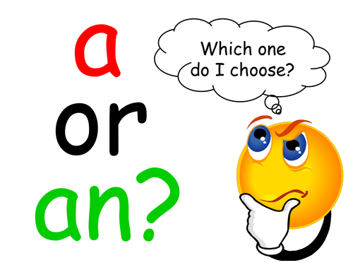A or AN? - Worksheets & PowerPoint | Teaching Resources