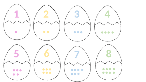 Easter egg number matching activity | Teaching Resources