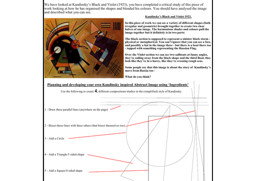 Kandinsky abstract project | Teaching Resources