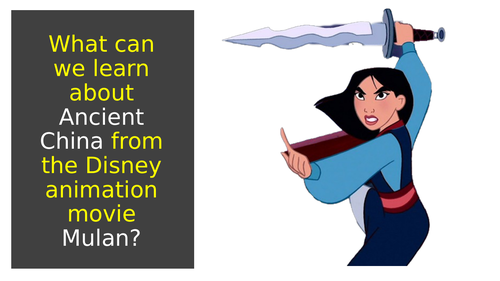 What can we learn from Disney's Mulan about Ancient China? | Teaching ...