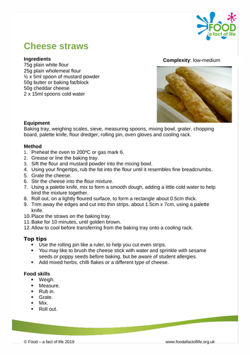 Brilliant baking - Baking recipes for the classroom | Teaching Resources