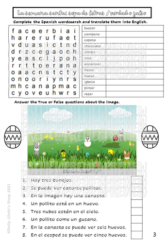 Semana Santa Easter in Spanish Y7 | Teaching Resources