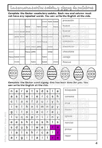 Semana Santa Easter in Spanish Y7 | Teaching Resources
