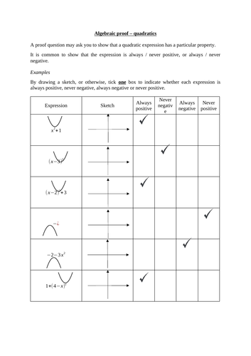 Algebraic proof (new GCSE 9-1 Maths) | Teaching Resources