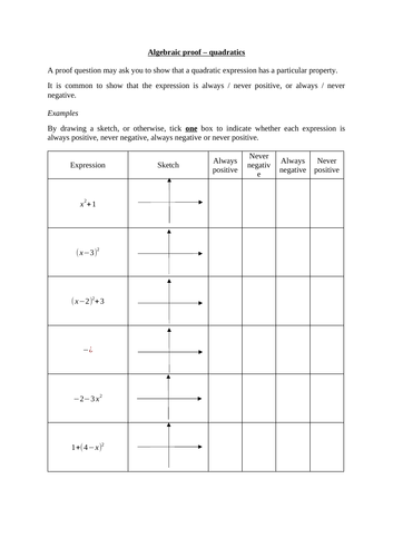 Algebraic proof (new GCSE 9-1 Maths) | Teaching Resources