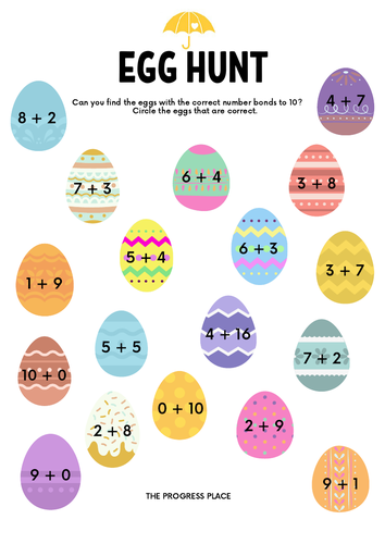 Easter Maths Number Bonds | Teaching Resources