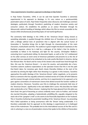 Film Studies Exemplar Essays Bundle WJEC (17% off) | Teaching Resources