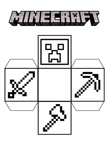 Gaming Colour In Box Template Fun Tutor Time: Minecraft, Nintendo ...