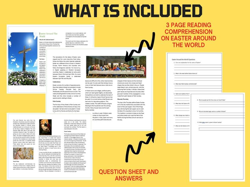 Easter Around the World Reading Comprehension Pack for KS3/4 - Fun ...