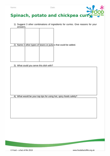 License to Cook - Session 12: Curry to go! | Teaching Resources