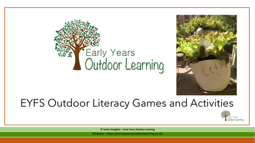 EYFS Outdoor Literacy Games and Activities | Teaching Resources