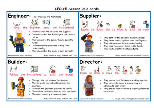LEGO® Session Role Cards | Teaching Resources