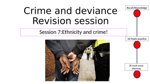 Ethnicity and crime revision session AQA A Level Sociology | Teaching ...