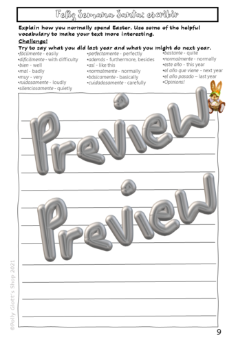 Semana Santa Easter Spanish Y11 | Teaching Resources