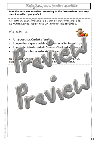 Semana Santa Easter Spanish Y11 | Teaching Resources