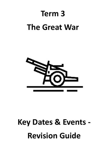 The Great War Homework | Teaching Resources