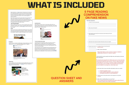 Ultimate Reading Comprehension Pack: Decode Fake News | Teaching Resources