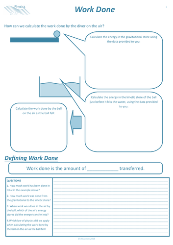 NEW AQA Work Done KS4 GCSE Physics Lesson (Energy Topic) | Teaching ... NEW AQA Work Done KS4 GCSE Physics Lesson (Energy Topic) | Teaching ...