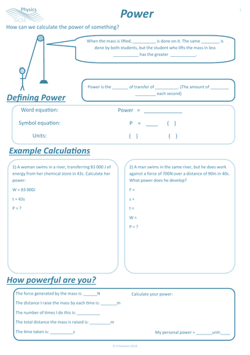 NEW AQA Power KS4 GCSE Physics Lesson (Energy Topic) | Teaching Resources