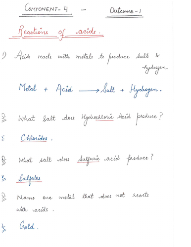 ELC Science - Component 4 / Outcome 1,2,3 &4 ( AQA) / Entry Level ...