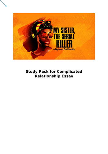 My Sister the Serial Killer Full Unit Higher English/A Level | Teaching ...