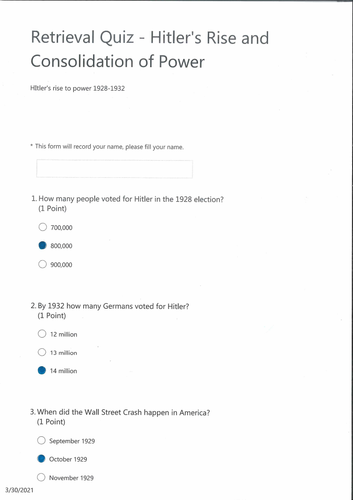 Hitler's Rise and Consolidation of Power (25 Marks) - Retrieval and ...