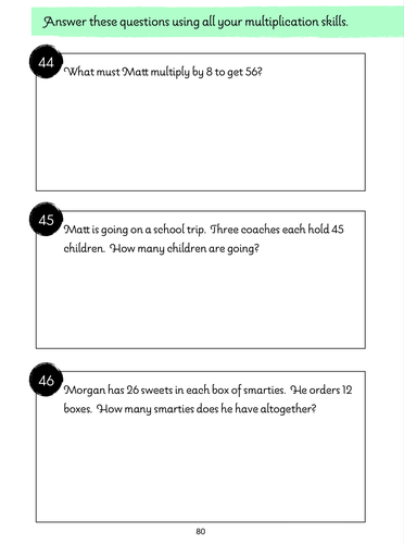 Multiplication & Long Multiplication Practice Questions With Answers ...