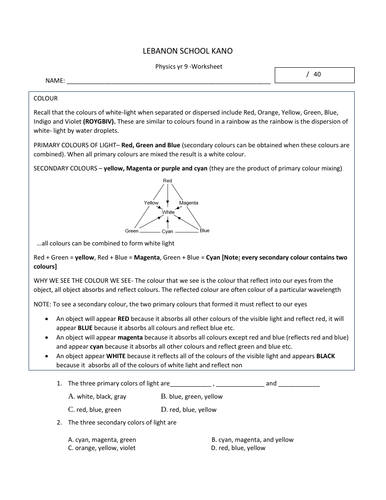 Color | Teaching Resources