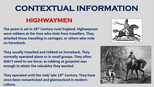 The Highwayman - Poem Analysis! | Teaching Resources