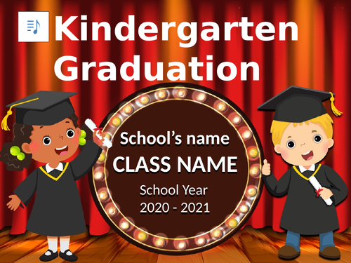 Kindergarten Graduation Ceremony Powerpoint Slideshow | Teaching Resources