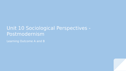 Unit 10 Sociological Perspectives Complete Resource Health and Social ...
