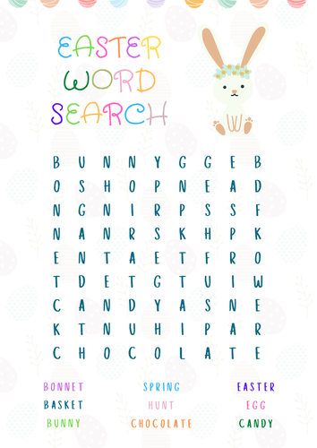 3X Easter Fun Activities / Games & Answer Sheets: Crossword, Word ...