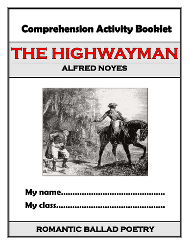 The Highwayman Comprehension Activities Booklet! | Teaching Resources