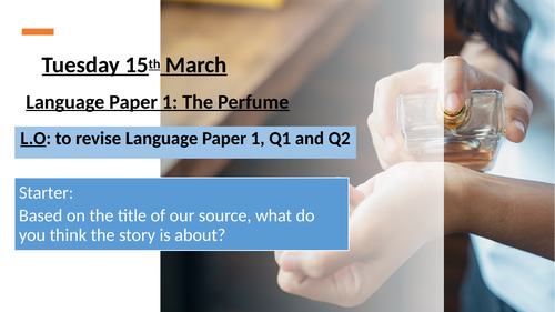 Language Paper 1 revision (Perfume — The Story of a Murderer ...