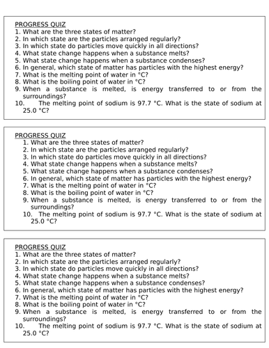 Changes of State KS3 Activate Science | Teaching Resources