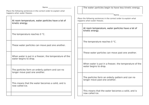 Melting and freezing KS3 Activate Science | Teaching Resources