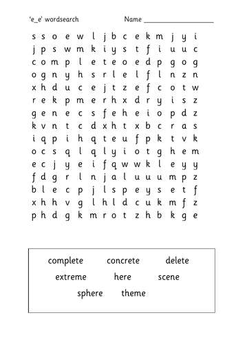 Wordsearch ALP | Teaching Resources