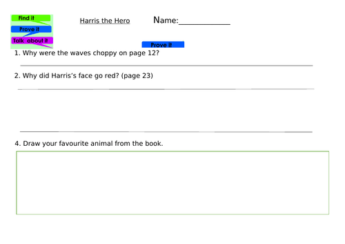 Harris the Hero Literacy Resources | Teaching Resources