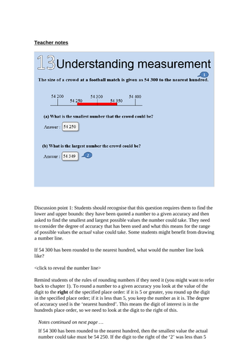 Maths : Understanding measurement | Teaching Resources