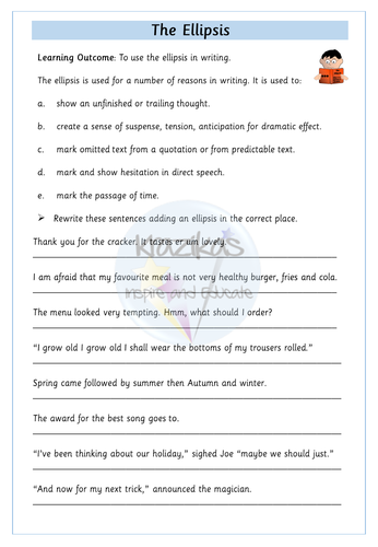 The Ellipsis | Teaching Resources