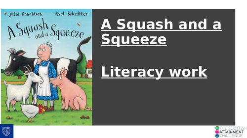 A Squash and a Squeeze Literacy Activities | Teaching Resources