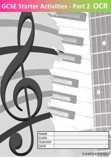 OCR GCSE (9-1) Music Listening Starters Student Workbook Part 2 ...