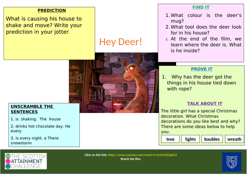 Hey Deer! Video Comprehension | Teaching Resources