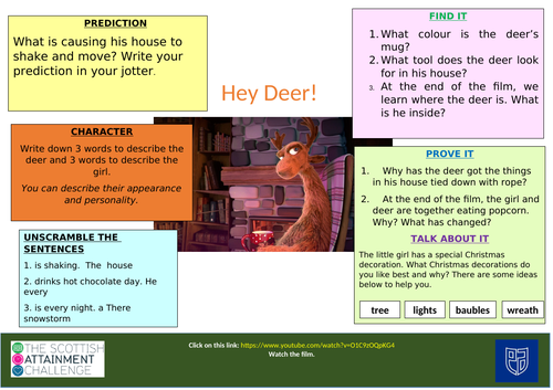 Hey Deer! Video Comprehension | Teaching Resources