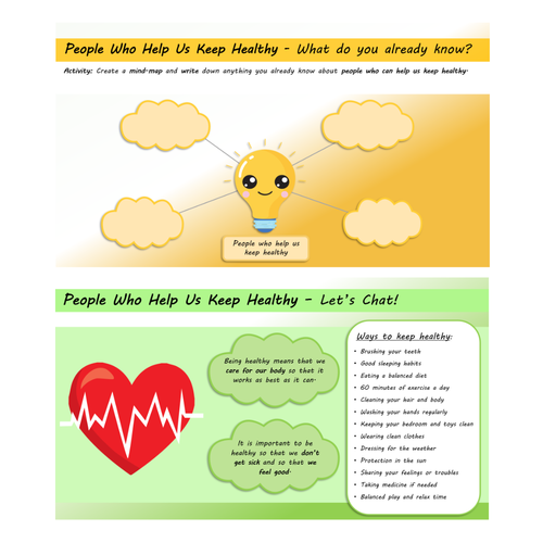 People Who Help Us Keep Healthy | Full Lesson | (PPT) | Download and Go ...